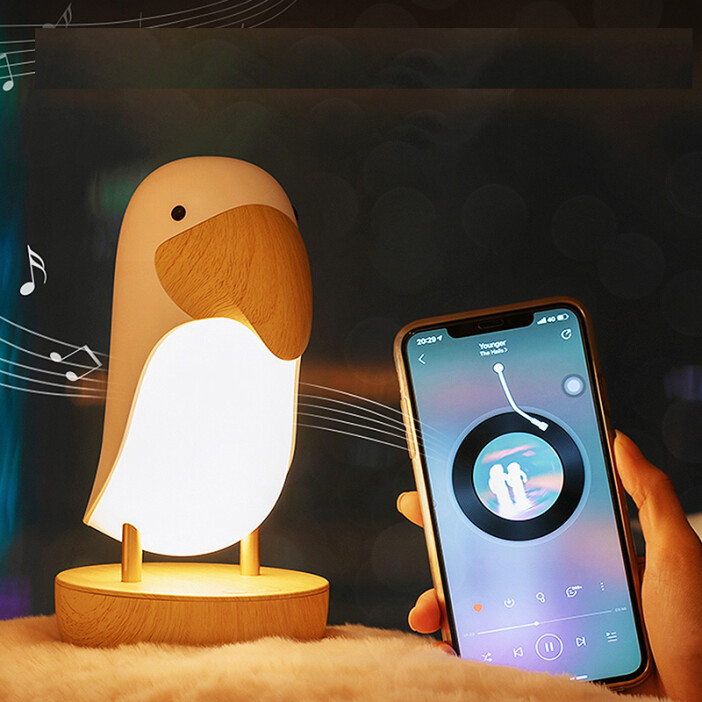 Veilleuse pingouin avec modèle haut-parleur • Veilleuse